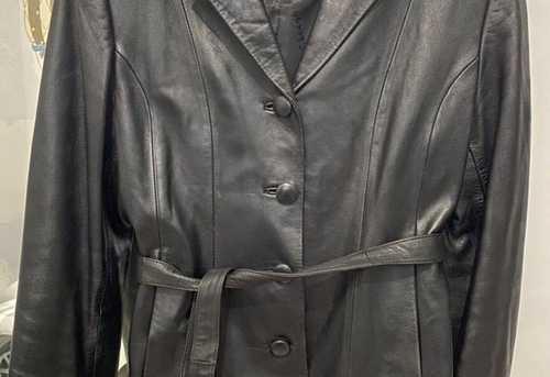Кожаная куртка пиджак 46-48