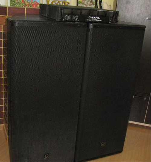 Колонки Turbosound 2400W Madrid 15" 2шт Усилитель