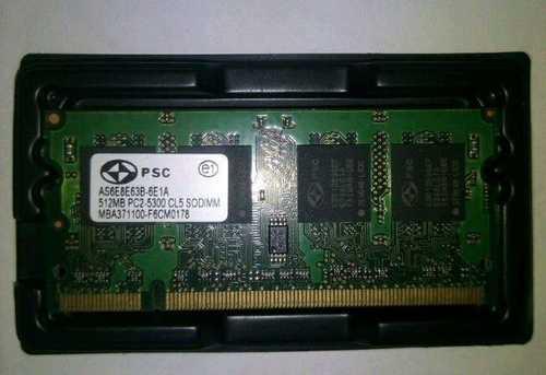 Оперативная память SOdimm DDR2 512Mb
