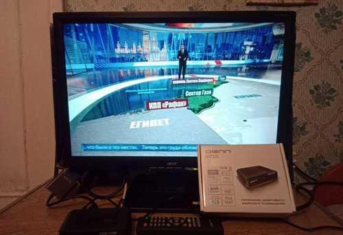ЖК телевизор Acer 19"и новая TV приставка