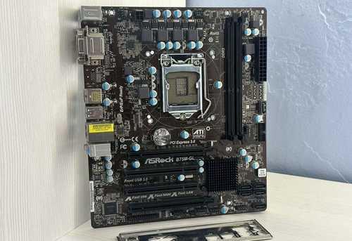 Материнская плата Asrock B75M-GL 1155