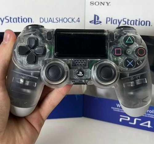 Геймпад sony dualshock v2 /джойстик ps4 прозрачные