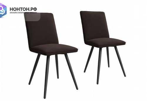Комплект стульев Детройт темно-коричневый / черный