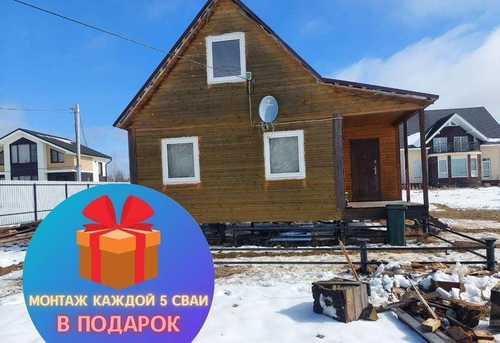 Металлические сваи с монтажом