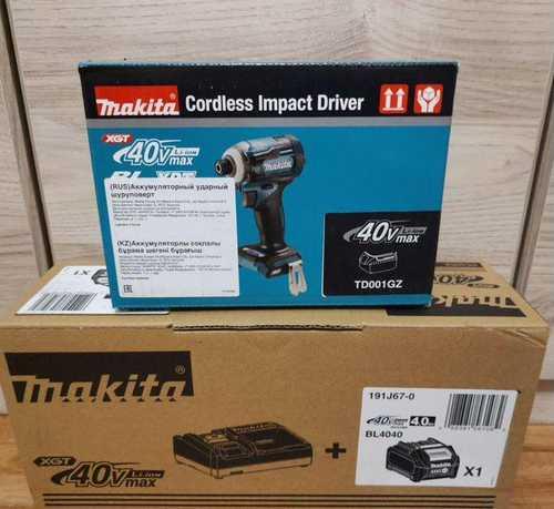 Импакт Makita XGT TD001GZ 40V (1 x 4.0Ah, зу)