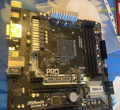 Материнская плата asrock ab350m pro4