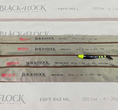 Спиннинг FolkFishing Black Flock