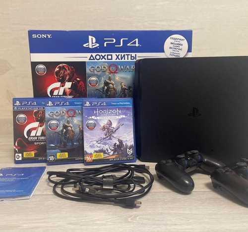 Sony playstation 4 slim 1tb с играми