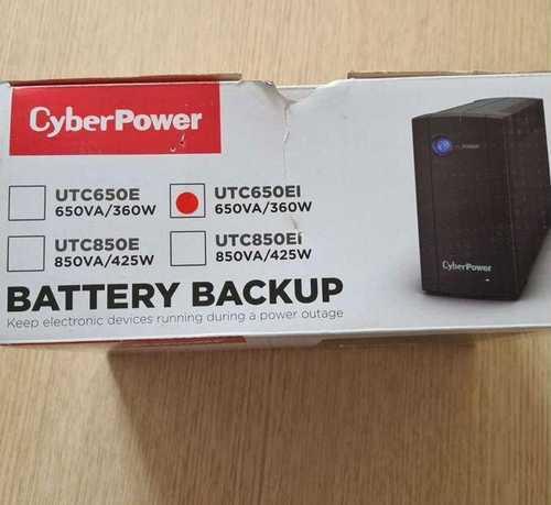 UPS (ибп) Cyberpower UTC650E (новый)