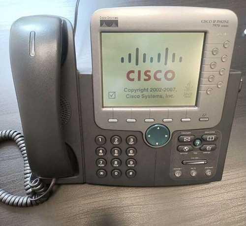 Телефон Cisco 7970G с цеветным дисплеем, SIP прош