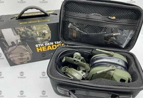 Тактические военные наушники 6TH GEN tactical head