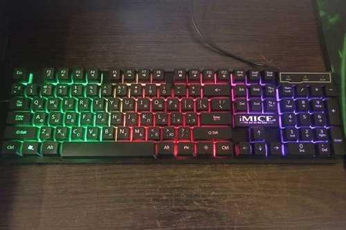 Игровая клавиатура с RGB подсветкой imice AK-600