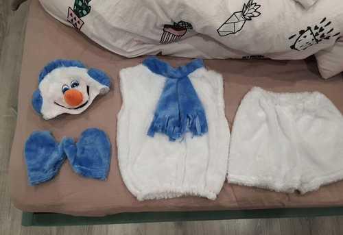 Детский новогодний костюм снеговика 110-116