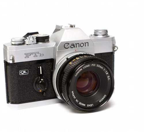 Canon Ftb QL + Canon lens FD 50mm f1.8 S.C
