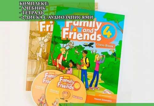 Учебник Family and Friends 4 (+тетрадь, 2 диска)