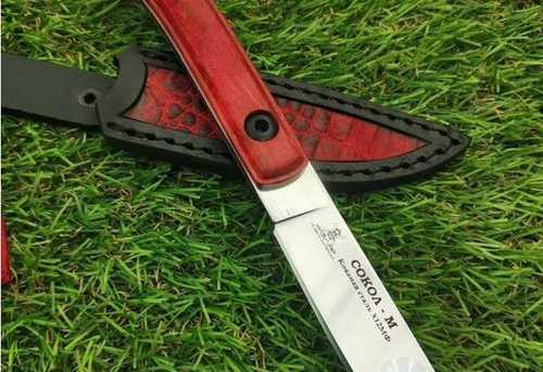 Нож Сокол-М кованая х12мф рукоять береза (RED)