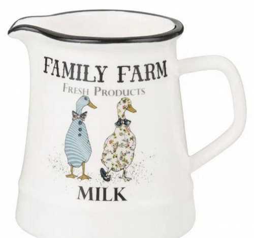 Молочник (фарфор) Lefard Family farm 220 мл 9 см