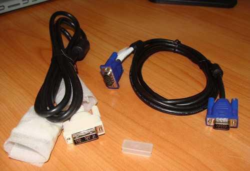 Кабели VGA, DVI, DVI-hdmi, DVI-VGA, DisplayPort