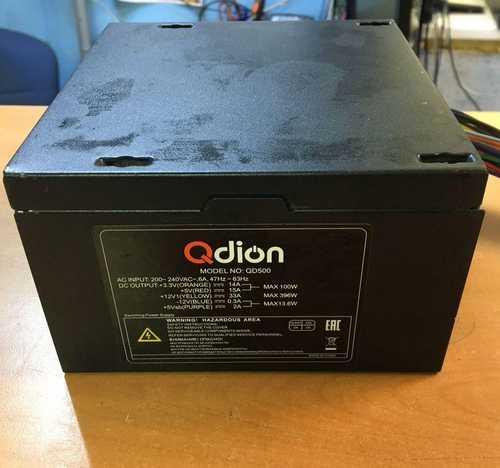 Блок питания qdion QD500 Гарантия