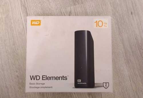 Переносной жёсткий диск WD elements 10 Tb