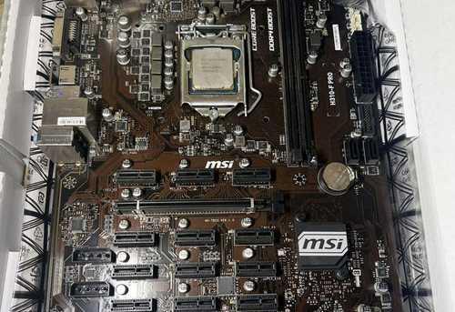 Материнская плата Msi H310-F Pro+процессор