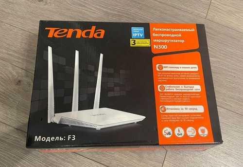 Wi-Fi Роутер Tenda F3, 300 Мбит/с, белый
