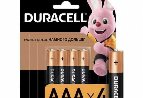 Батарейки duracell aаа LR03 4шт/блистер