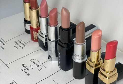 Помады LUX original Chanel, Dior, Bobbi Brown