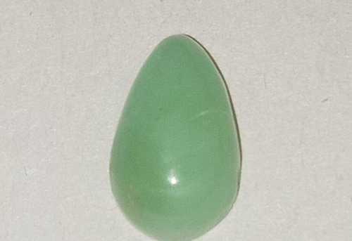 Хризопраз камень зеленый натуральный капля груша