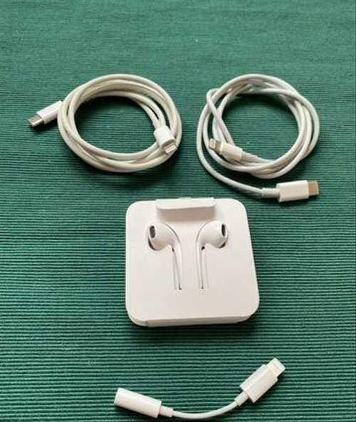Наушники earpods, переходник,Провод кабель iPhone