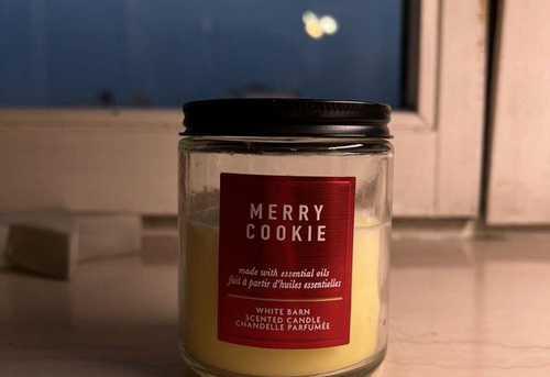 Свеча ароматич-я, Bath&BodyWorks “Merry Cookie“