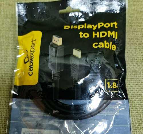 Кабель Cablexpert displayport to hdmi 4K/30Hz