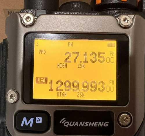 Рация Quansheng UV-K5(8) с прошивкой на 27 мГц