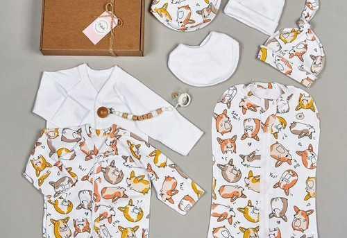Комплект на выписку одежды для новорожденного боди