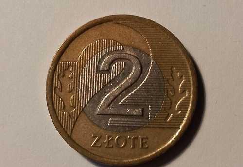 Монета - 2 Златых 1995г. Польша