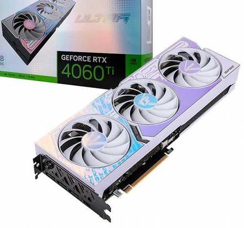 Видеокарта RTX4060Ti 8GB Colorful Ultra W OC 8GB-V