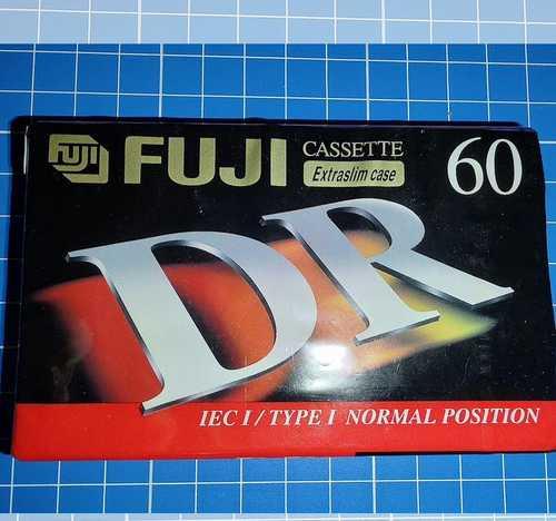 Аудиокассета fuji DR60. Суперслим. 1998 год