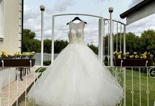 Свадебное платье пышное ivory L
