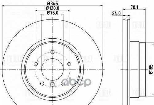 Диск Тормозной Для А/М Bmw X5 (E70) (07) /X5 (F1