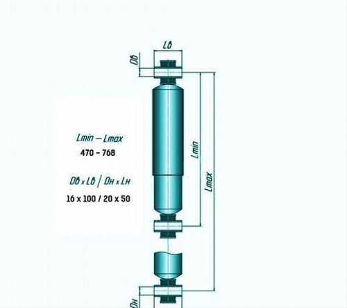 Амортизатор подвески задний Volvo FH/FM (472-766 O