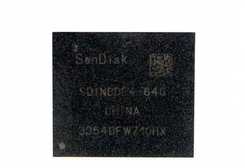 Микросхема emmc nand flash sandisk sdin8DE4-64G с