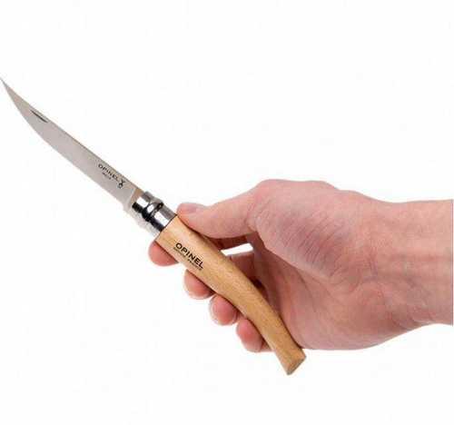 Нож филейный Opinel №10, дерево бука