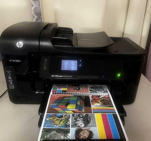 Цветной принтер мфу с снпч hp officejet 6500A plus