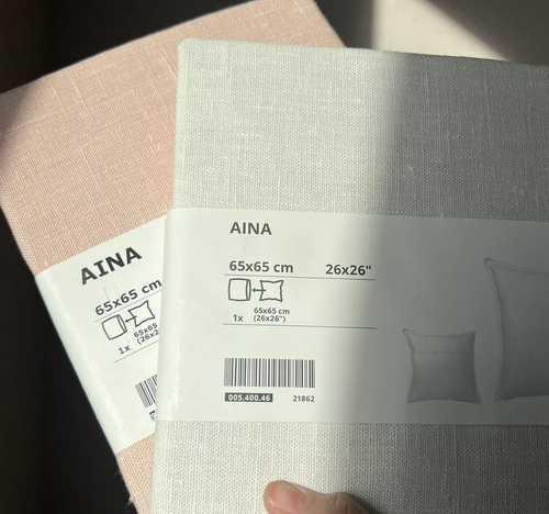 Наволочки IKEA Aina 70 70 чехол на подушку Лен