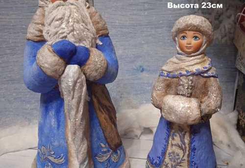 Ватные Дед Мороз и Снегурка под ёлку№2(вместе)