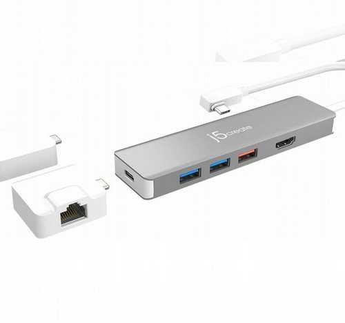 Модульный мульти-переходник j5create USB-C с двумя