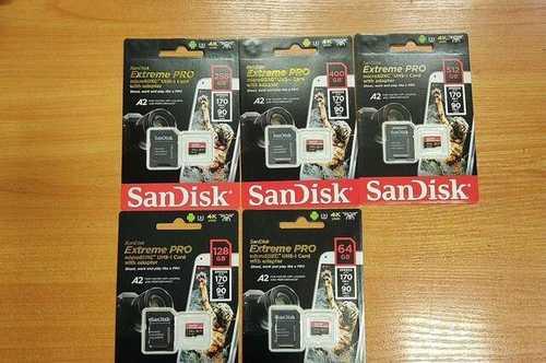 Sandisk Extreme Pro MicroSD 128, 256, 400, 512GB