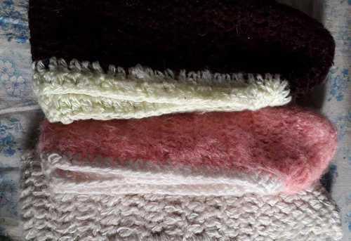 Вязаные следки и носки шерстяные ручной работы