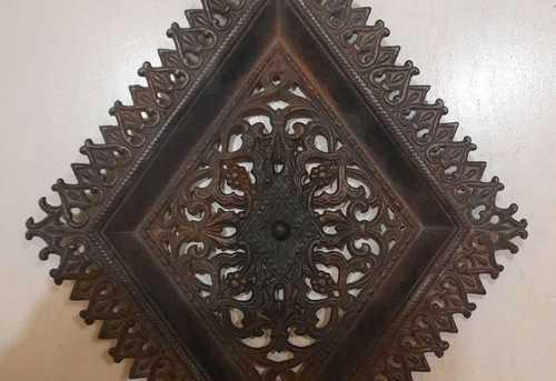 Антикварная чугунная визитница Касли