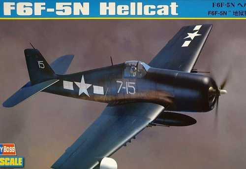 Сборная модель 1:48 Hobby Boss F6F-5N Hellcat